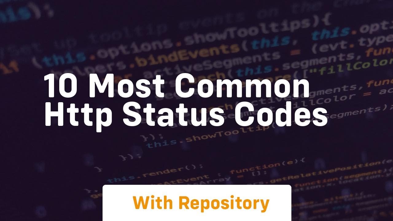 10 most common http status codes - YouTube
