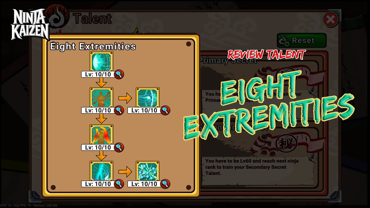 Ninja Kaizen - Review Talent Eight Extremities !! - YouTube