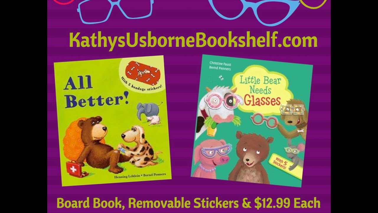 The Usborne Bookshelf: All Better & Little Bear Needs Glasses - YouTube
