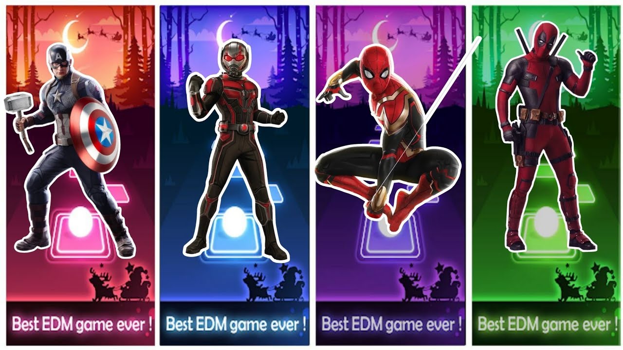 Capitan American-Ant man-Spiderman-Deadpool-Tales Hop-Cofen Dance - YouTube
