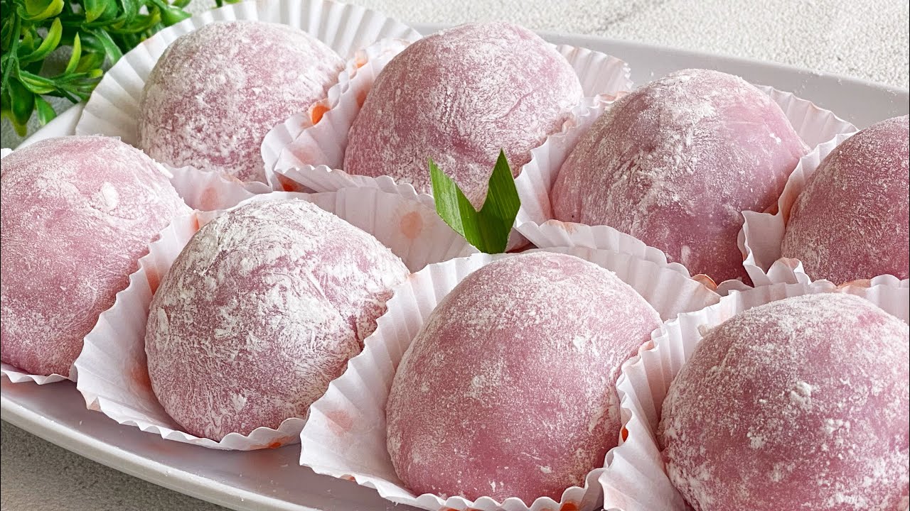 RESEP KUE MOCHI ISI COKLAT LEMBUT, KENYAL DAN LENTUR - YouTube