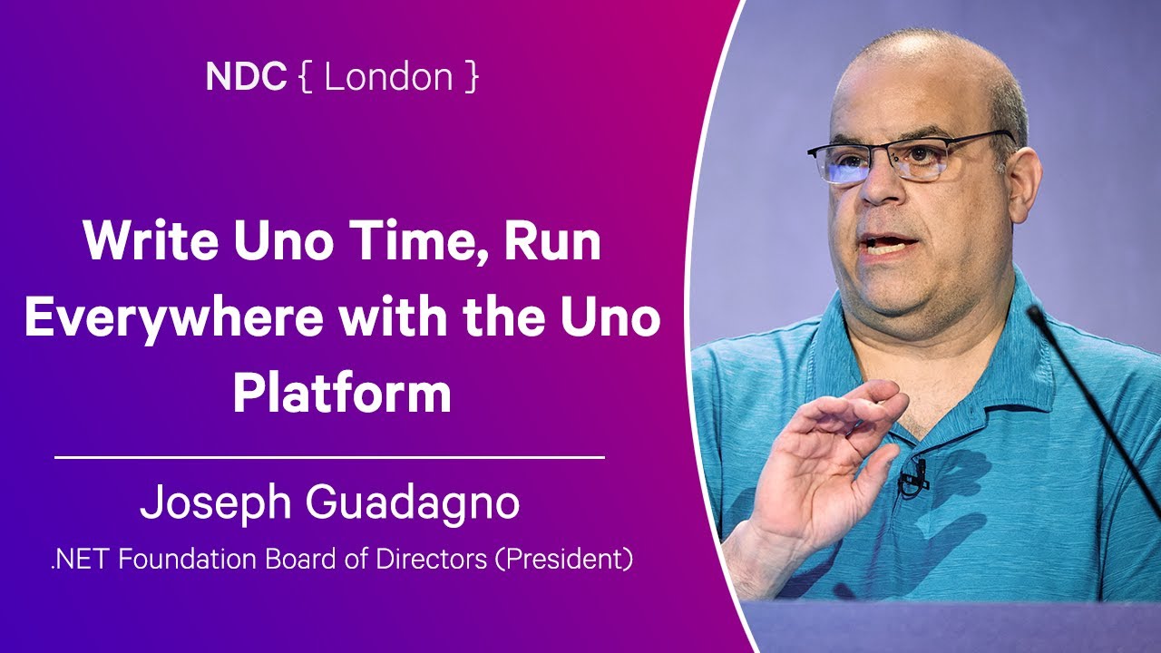 Write Uno Time, Run Everywhere with the Uno Platform - Joseph Guadagno ...