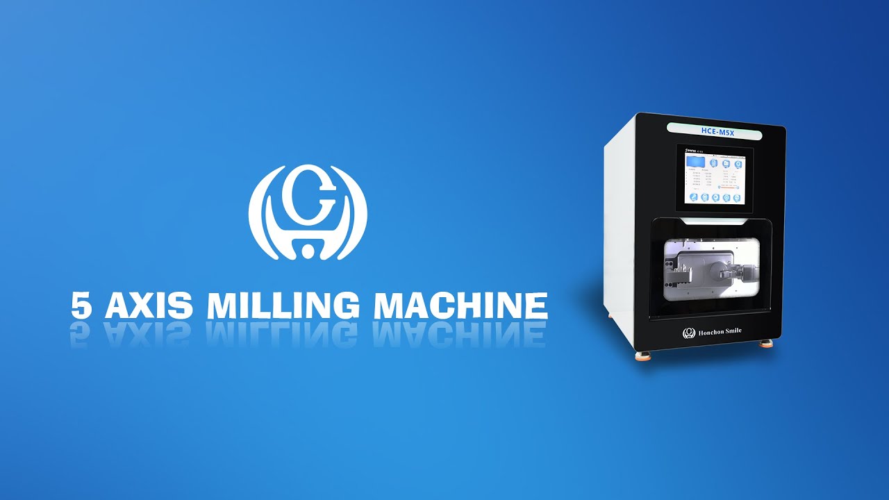 🌞Honchon Smile 5 axis dental milling machine~【 Milling Process display ...