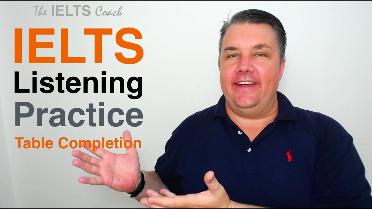 IELTS Listening Practice - Table Completion - YouTube