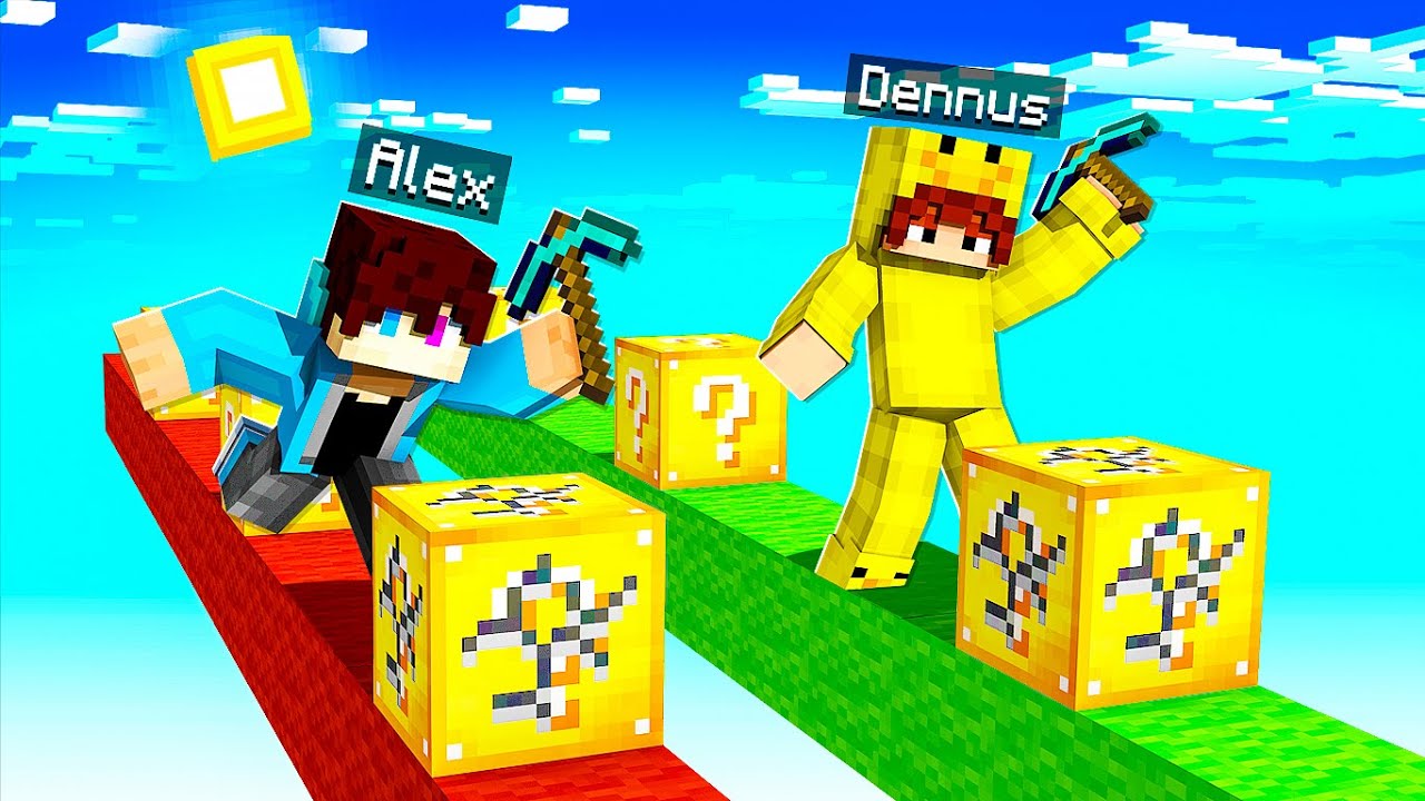 Lucky Block Race (Minecraft) - YouTube