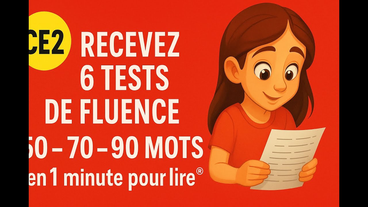 Évaluation repère CE2 – Test de fluence 70 mots par minute . Lire vite ...