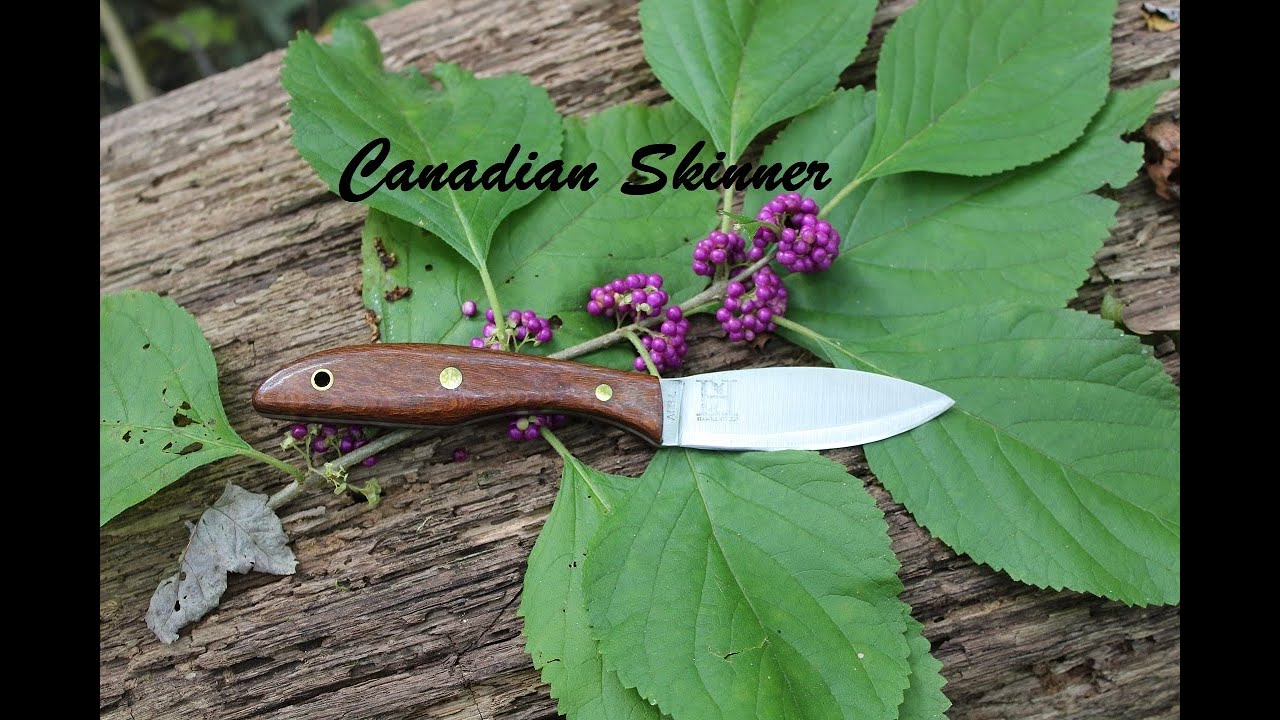 Canadian Skinner Belt knife - YouTube