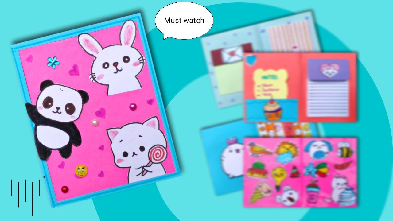 DIY washi tape, stickers, sticky notes, notebook, pattern paper and ...