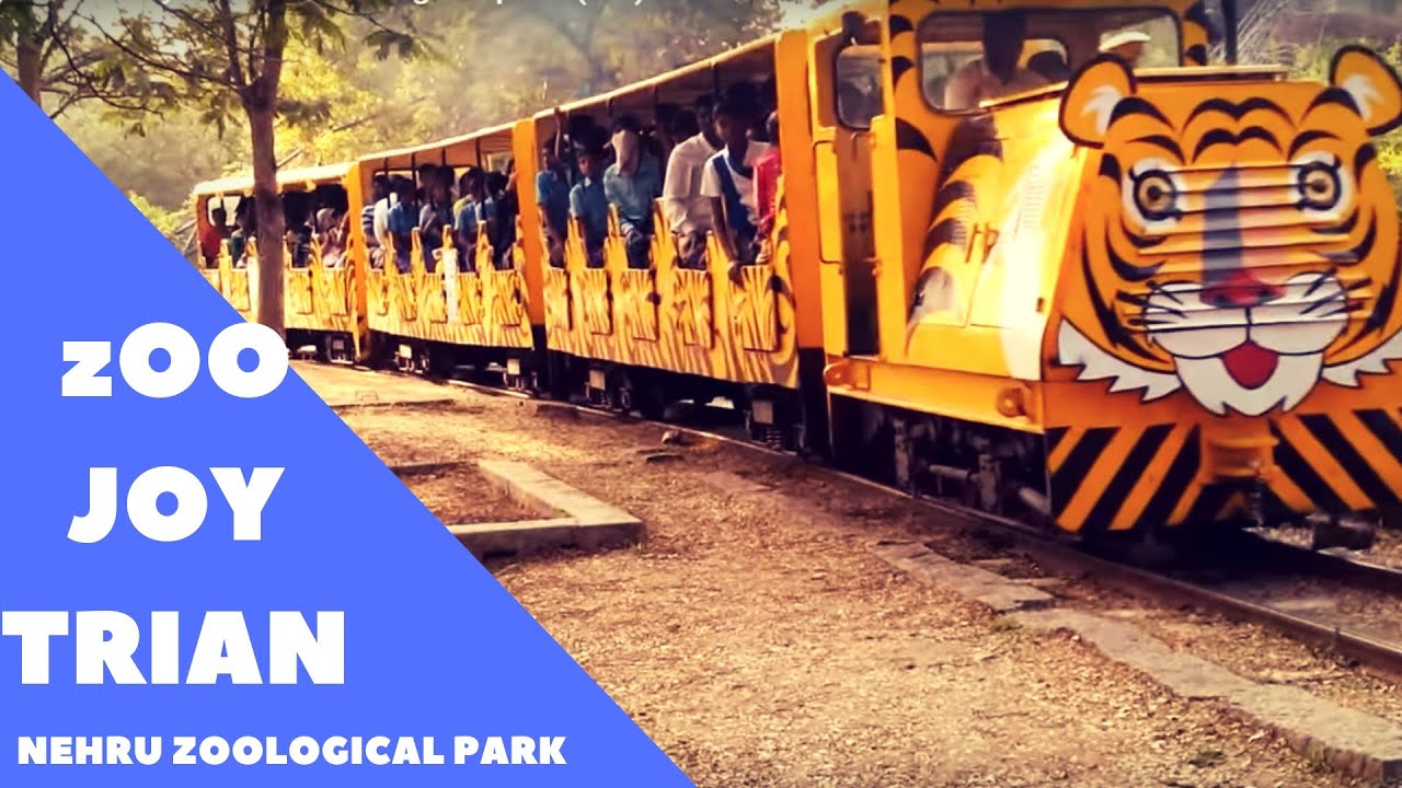 JOY TRAIN in Nehru Zoo park , Hyderabad - YouTube