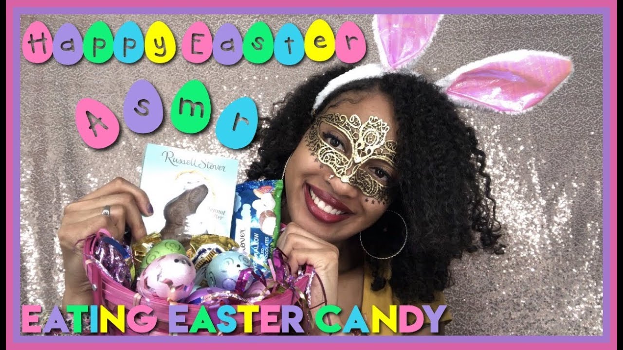 ASMR Easter Basket Candy | Eating Sounds, Tapping, Scratching, Crinkles ...