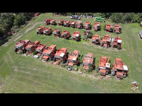 Visiting a Massey Ferguson Combine Parts & Salvage Yard | Tyndall South Dakota | Skorpiks