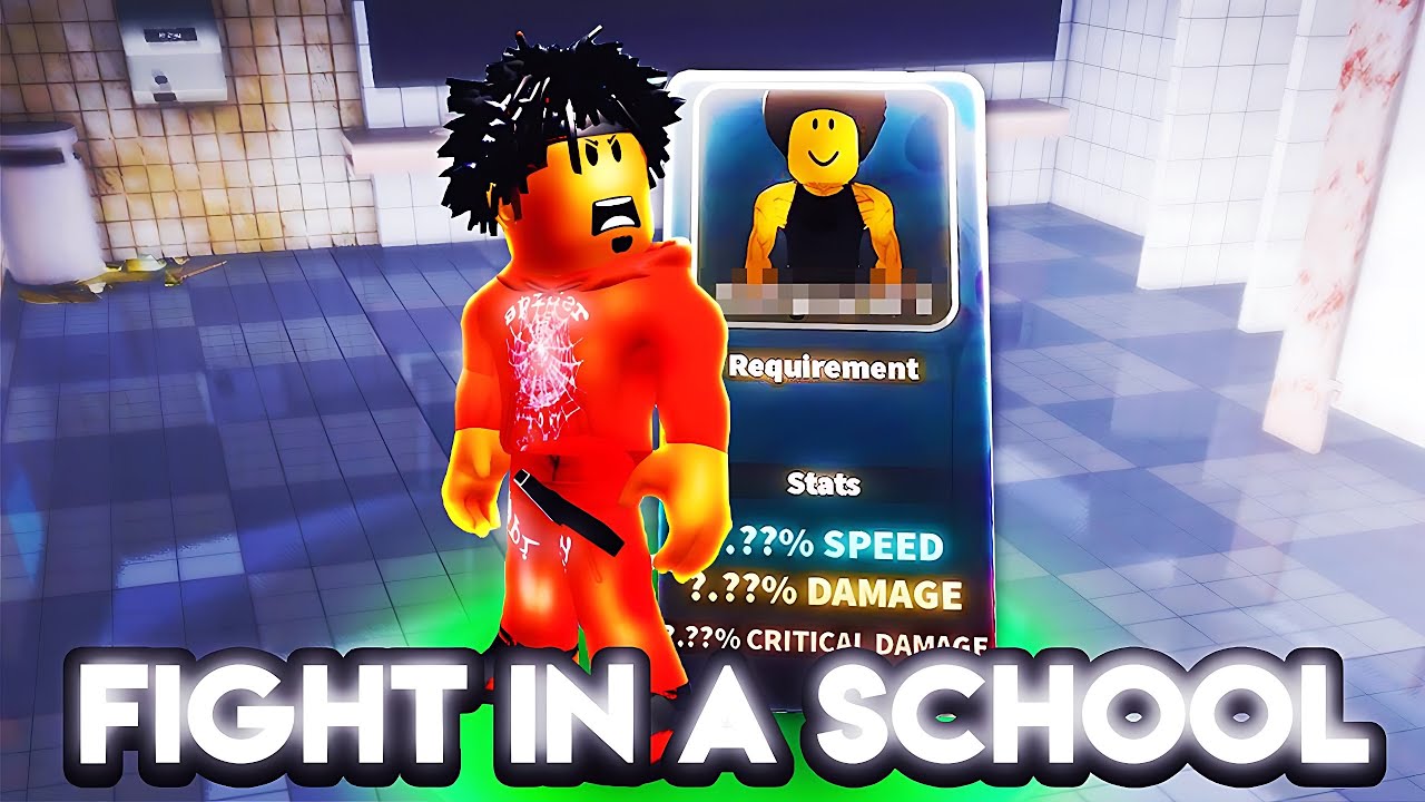 I Became a CRASHOUT in Roblox Fight In A School - YouTube