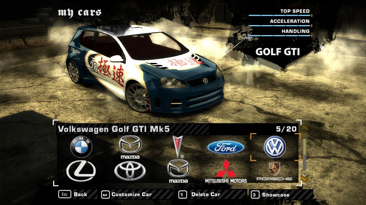 Need for Speed: Most Wanted — Volkswagen Golf GTI Mk5 (Sonny) - YouTube