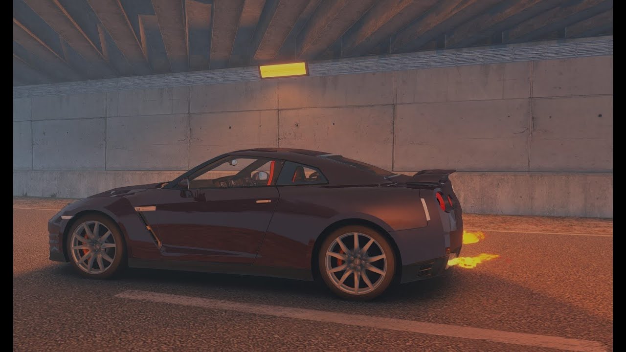NISSAN GTR R35 BACKFIRE / 2 STEP l Assetto Corsa - YouTube