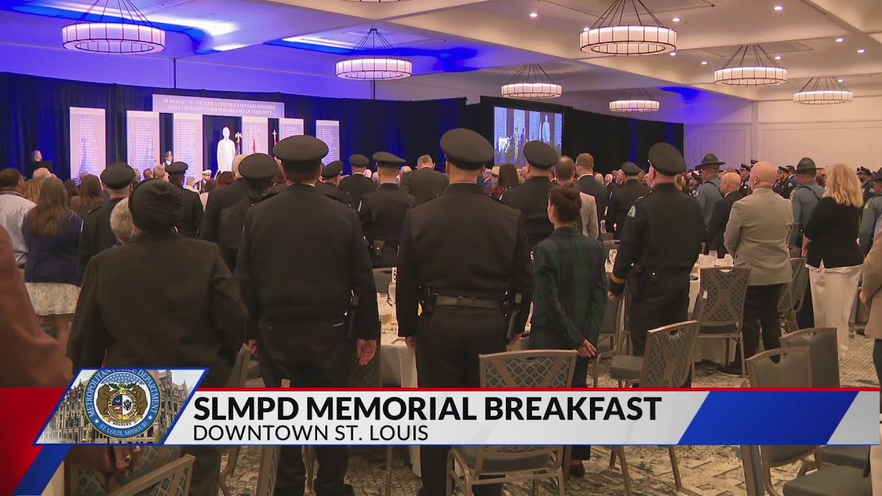SLMPD honors fallen officers at memorial breakfast - YouTube