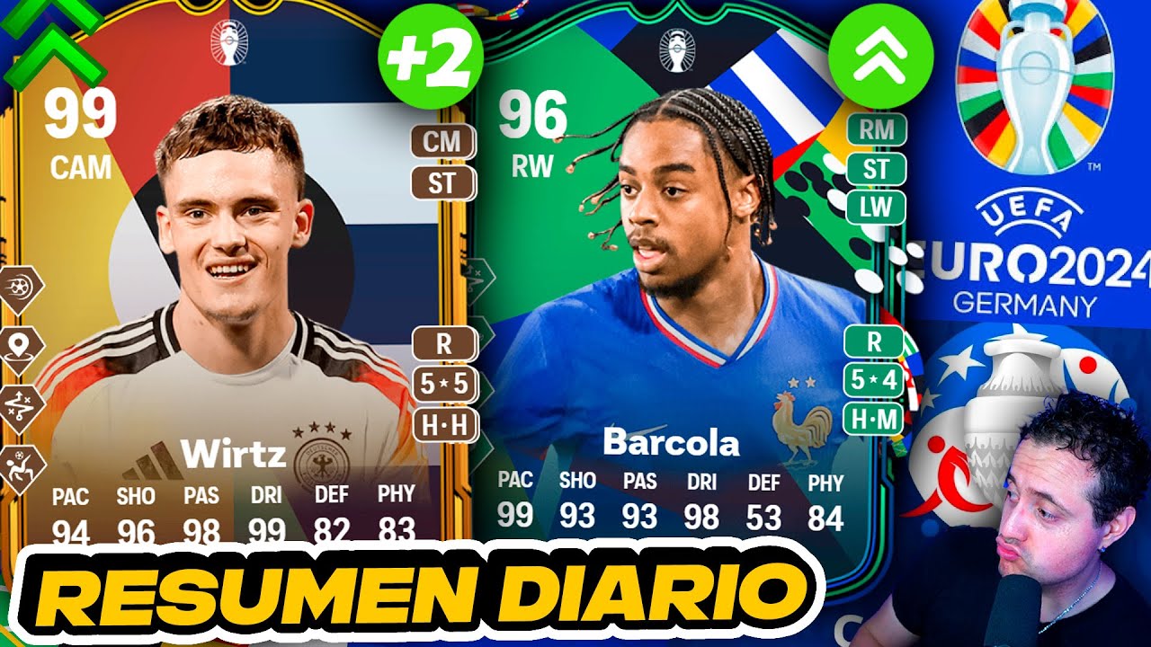 RESUMEN DIARIO CARTAS FOF DE LA EURO 2024 | FC 24 TRACKER EUROCOPA | CONAN GW | FECHA 17 - YouTube