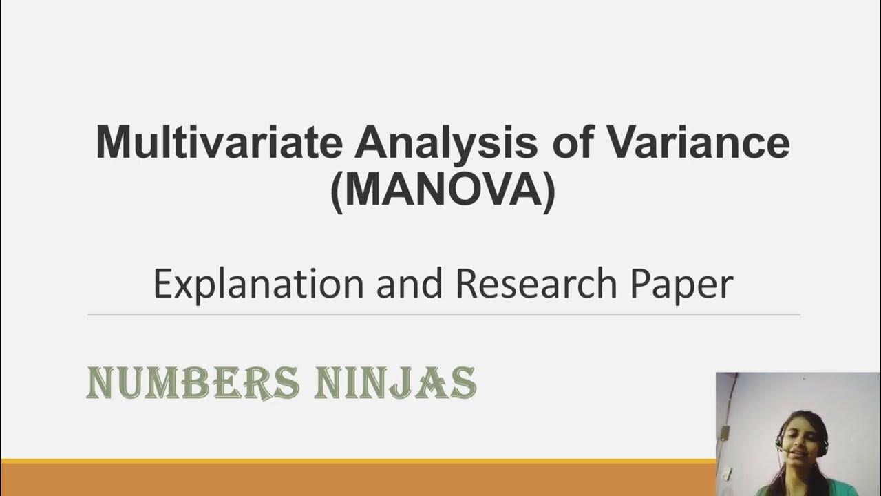 Understanding MANOVA: Multivariate Analysis of Variance Explained | Statistical Concepts ...