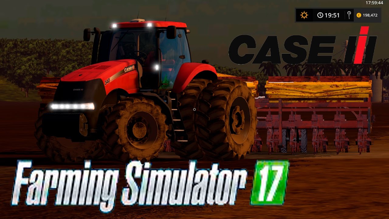 TRATOR CASE 340 FILIPADO |||| FARMING SIMULATOR 17 - YouTube