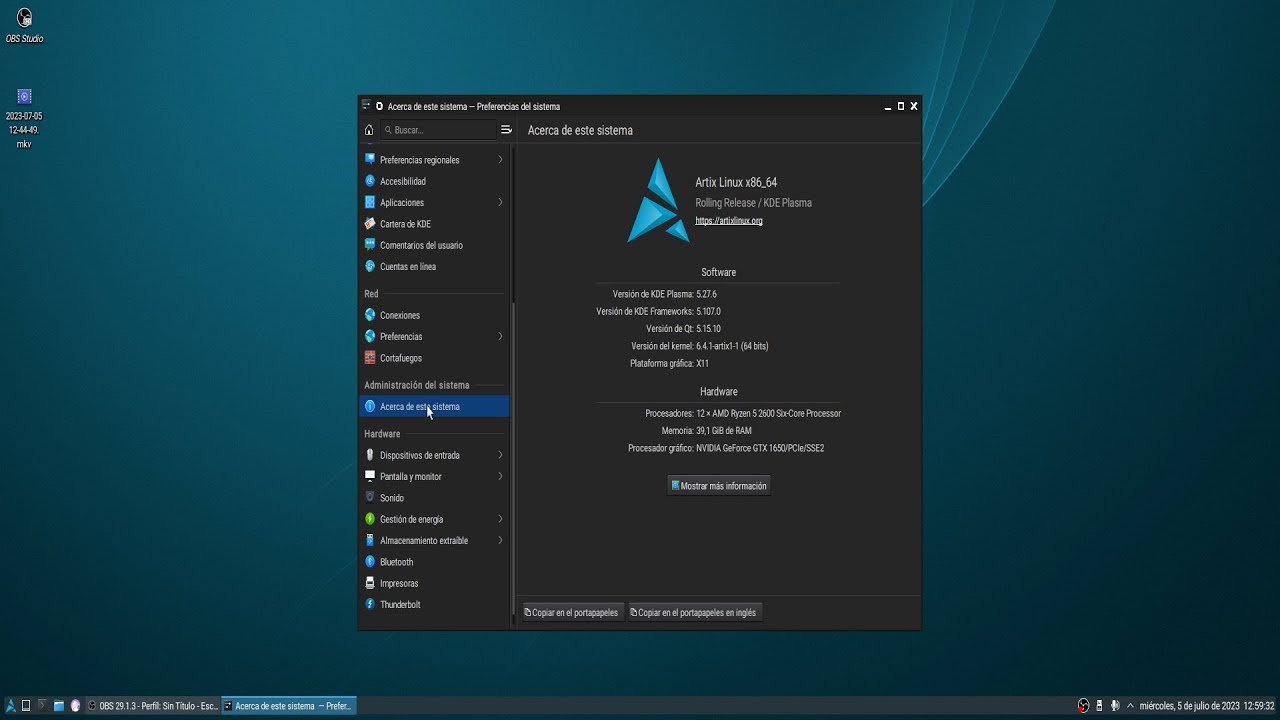 Pruebo Por Primera Vez Artix Linux Un Arch Muy Ligero Artix Linux Youtube