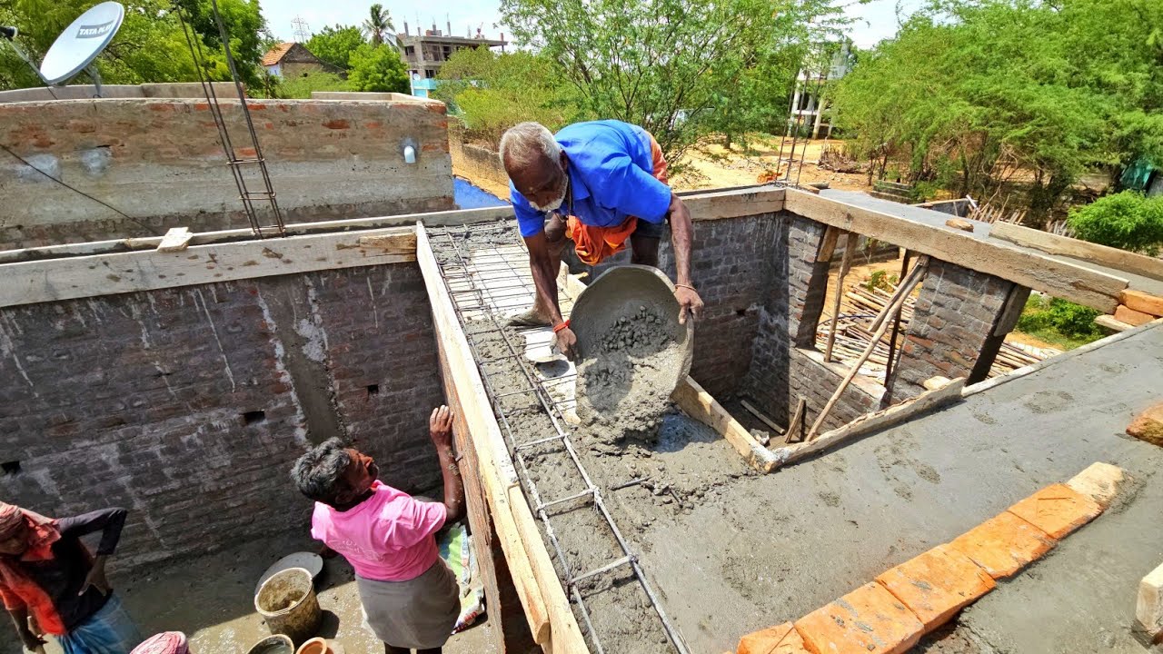 Lintel Construction_Reinforcement House Lintel Slab and Belt Concrete ...