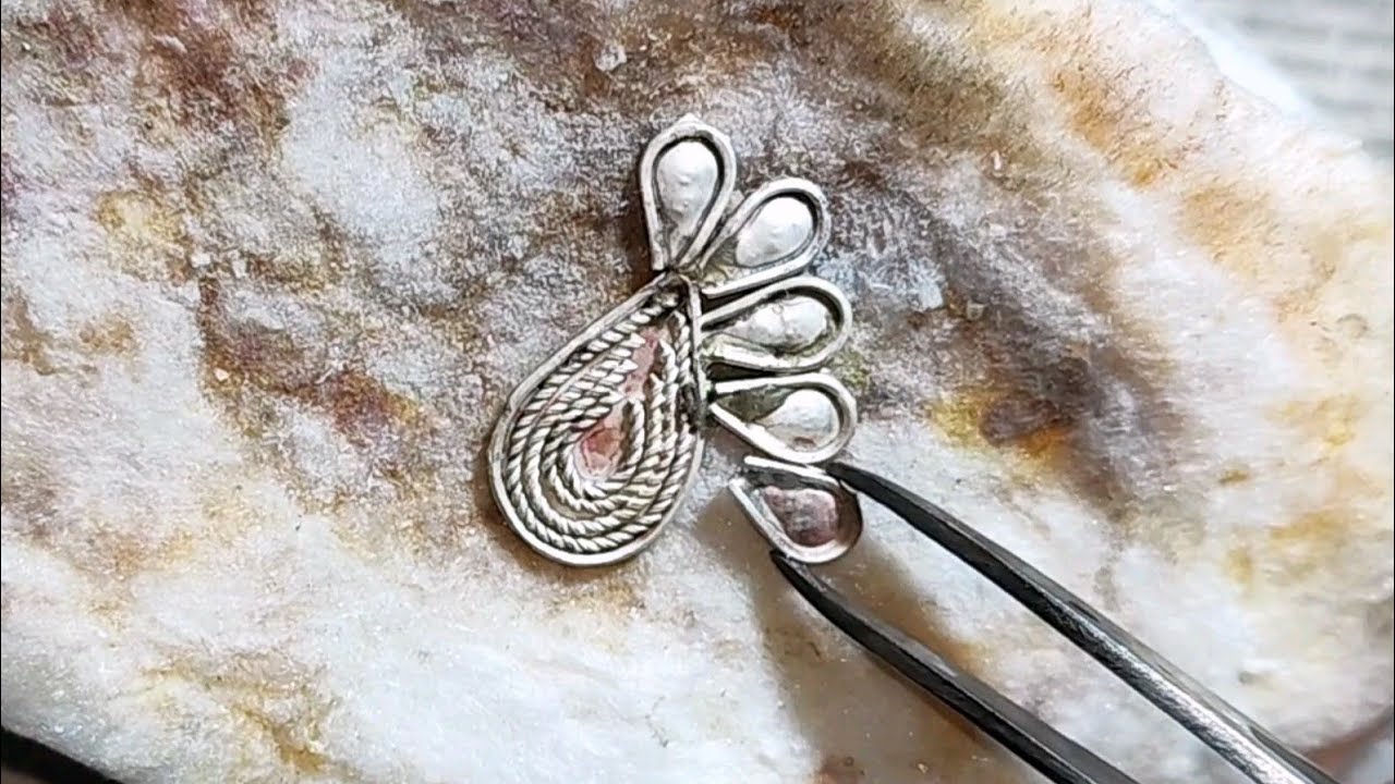 How To Make Silver Pendant | Silver Handmade Pendant - YouTube