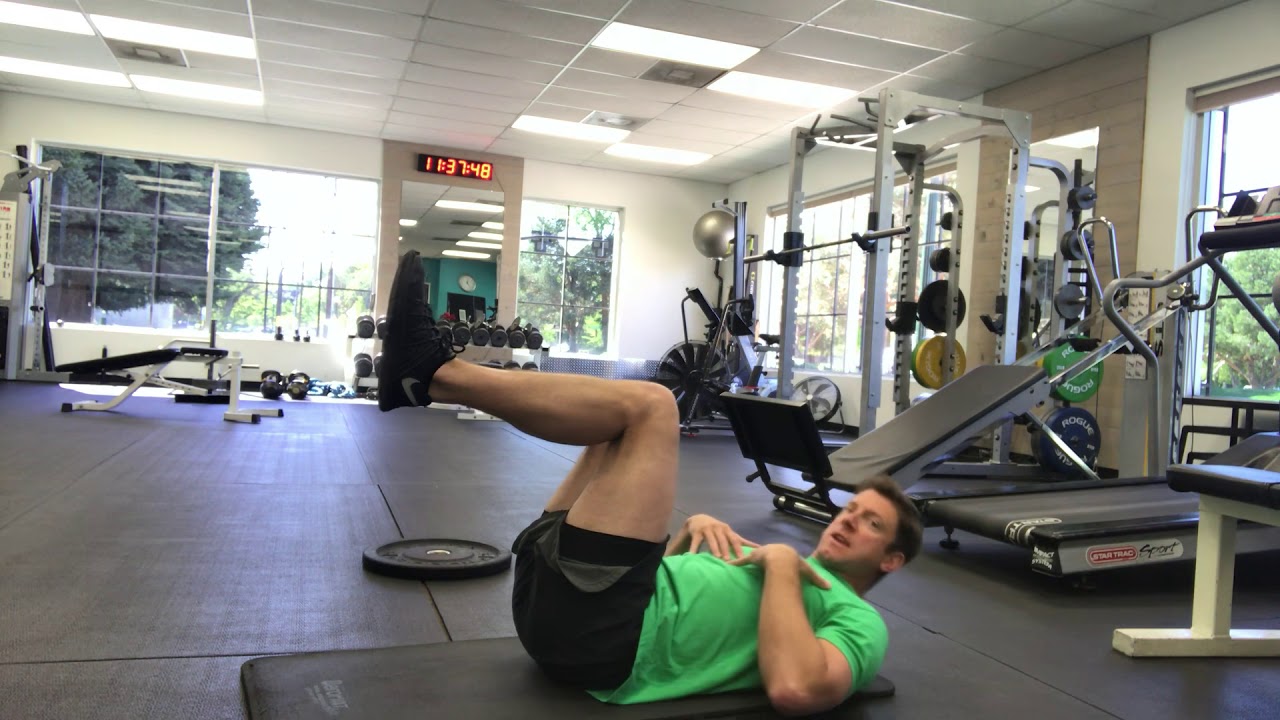 Supine Alternate Leg Drops - YouTube