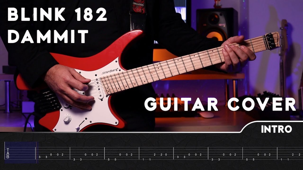 Blink 182 - Dammit Cover || Screen Tabs Play Along - YouTube