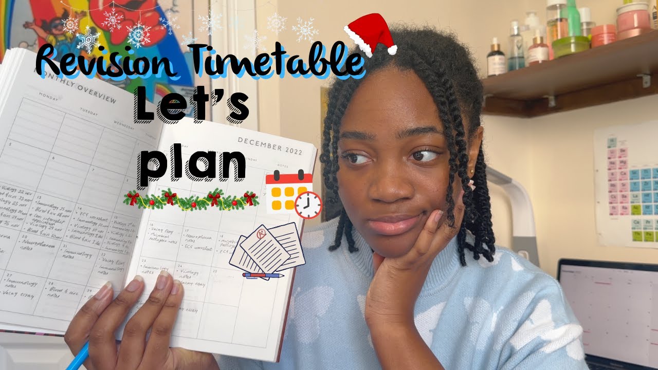 Planning my Christmas revision | Study timetable🎄🗓️ - YouTube
