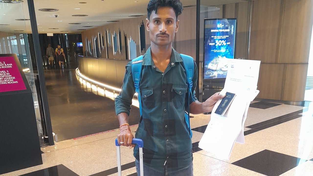 Subhash Chand from Rajasthan Just arrived today in Singapore on TEP ...