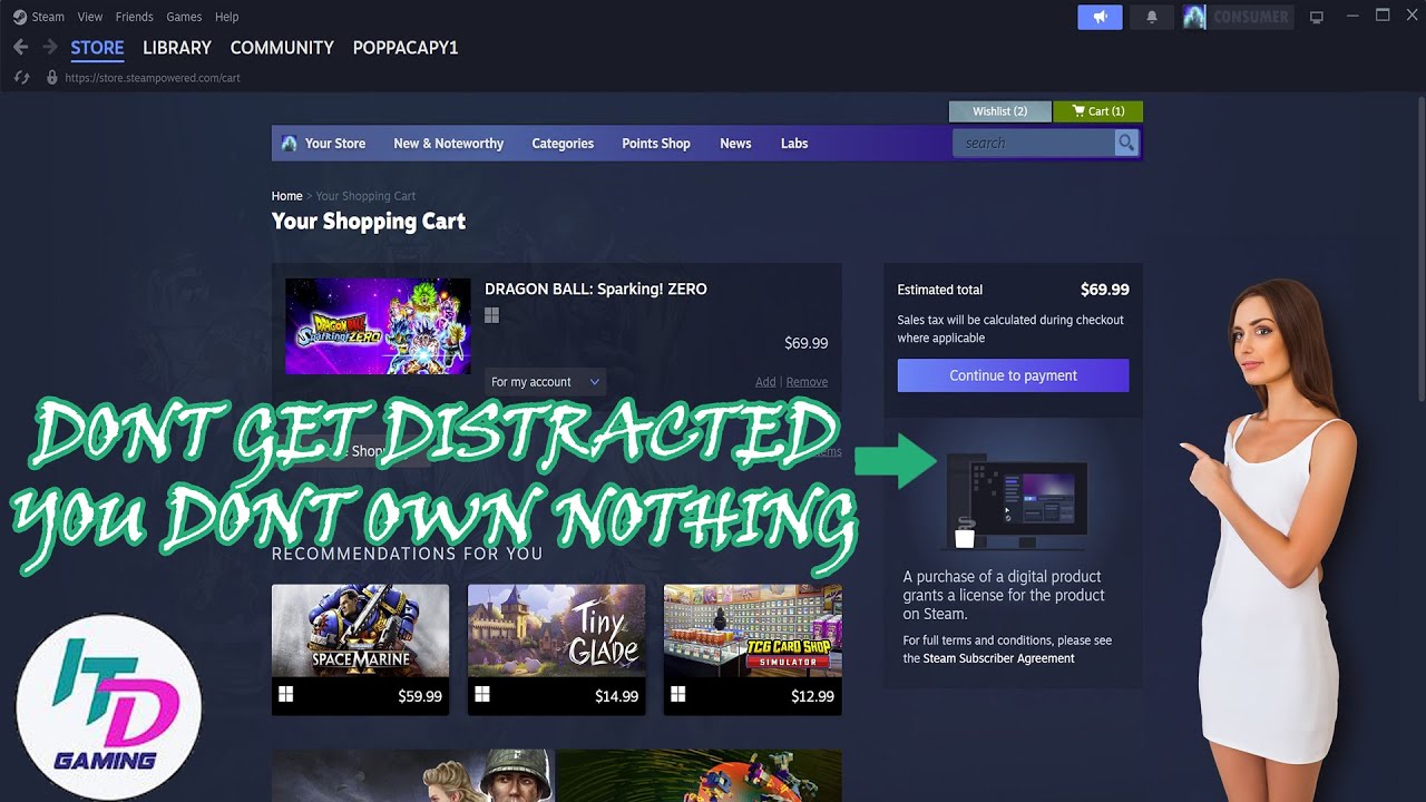 STEAM Says, "That's Not Your Game" - YouTube