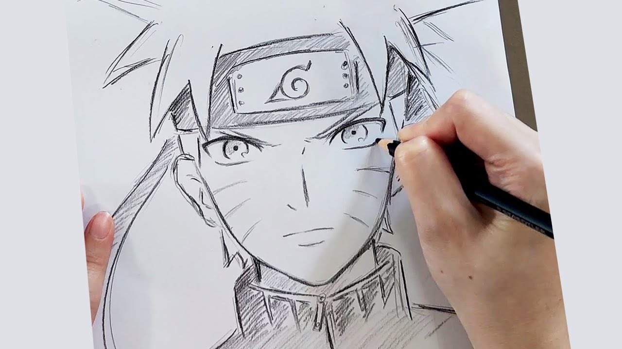 How to draw Naruto Easy | Naruto sketch | drawing process # ...