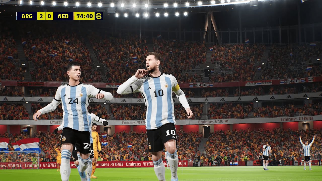 ARGENTINA vs NETHERLANDS FIFA MATCH FULL GAMEPLAY [ARG VS NED] - YouTube