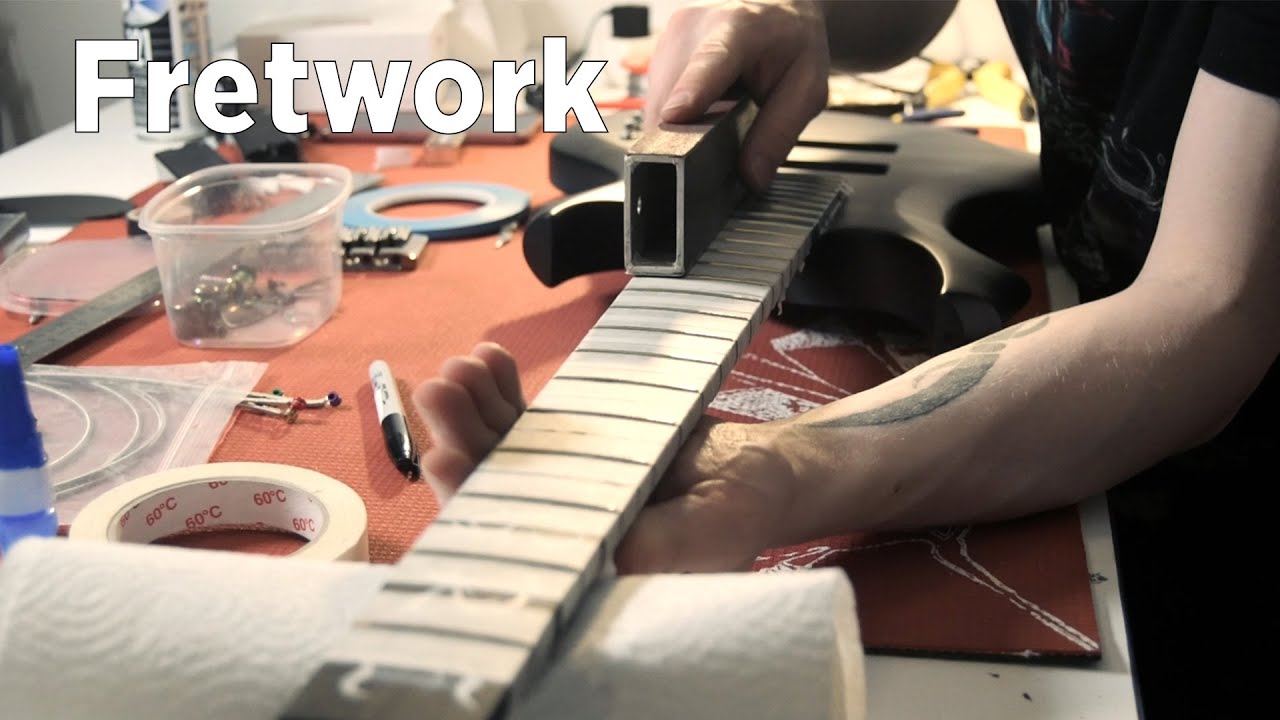 How To Fret An Instrument & Step-by-step Fretwork - YouTube