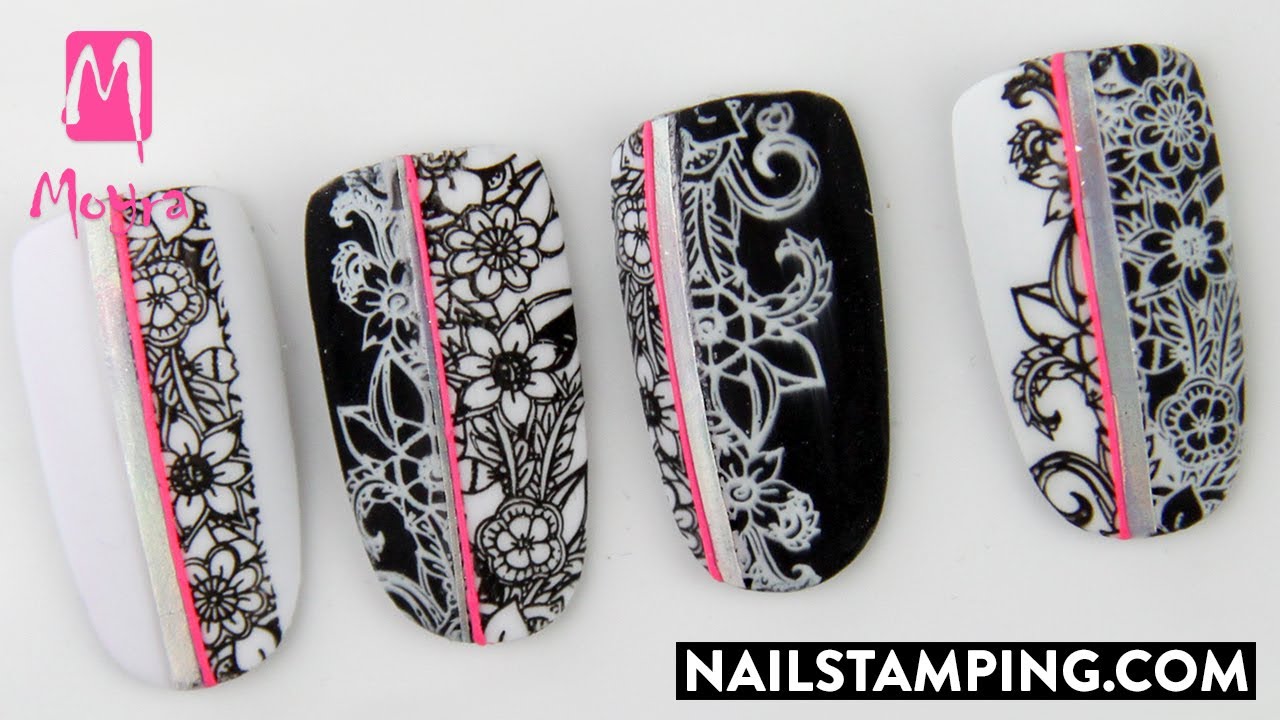 Stamping Nail Art In Contrasting Colours nailstamping YouTube stamping-nail-art-in-contrasting-colours-nailstamping-youtube