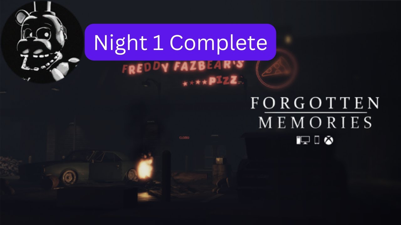 Roblox Forgotten Memories (Night 1 Complete) Gameplay With Commentary ...