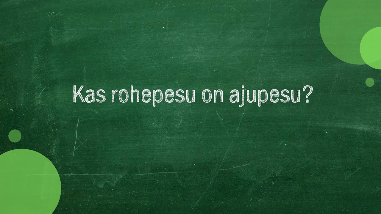 #458 Argo Alaniit - Kas rohepesu on ajupesu? - YouTube