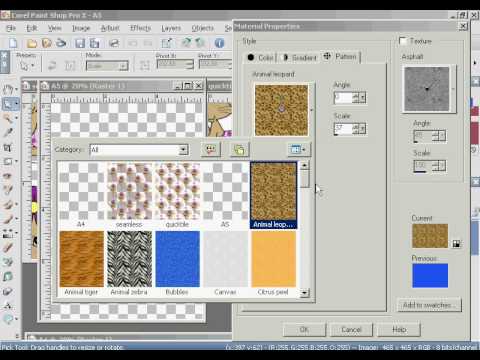 Paint Shop Pro - Background tiles two - YouTube