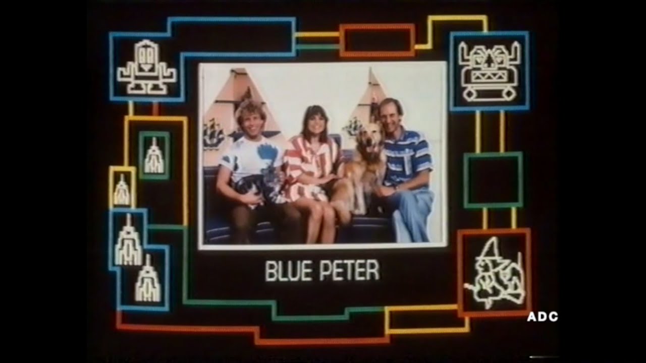 BBC1 Children's end of Busker & announcer Roger Maude 15th April 1985 ...