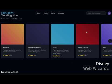 Web Wizardz  - Disney Plus (HTML, CSS and Javascript) (reupload)