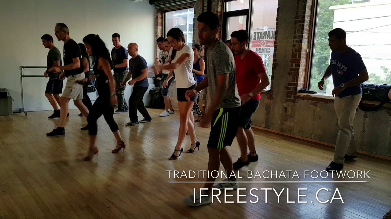 Traditional Bachata Footwork @ iFreeStyle.ca (July 2016) - YouTube