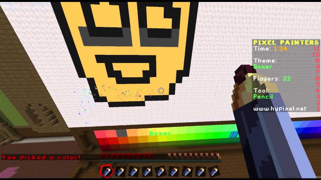 Pixel Painters- Minecraft Mini Game - YouTube