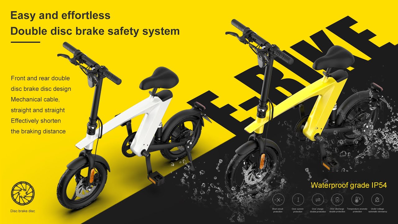 KIXIN HX H1 Flying Fish Electric Bicycle Upgrade Version Full Electric ...