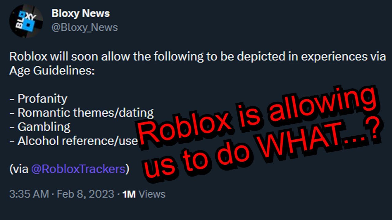 Roblox is ADDING NEW GUIDELINES...? - YouTube
