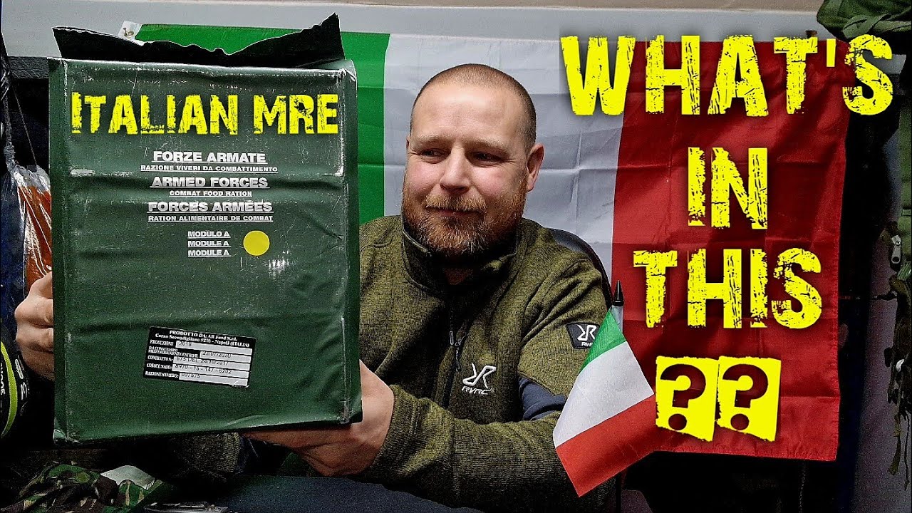 AMAZING !! 24hr ITALIAN ARMY ration pack - GREAT FOR STEALTH CAMPING ...