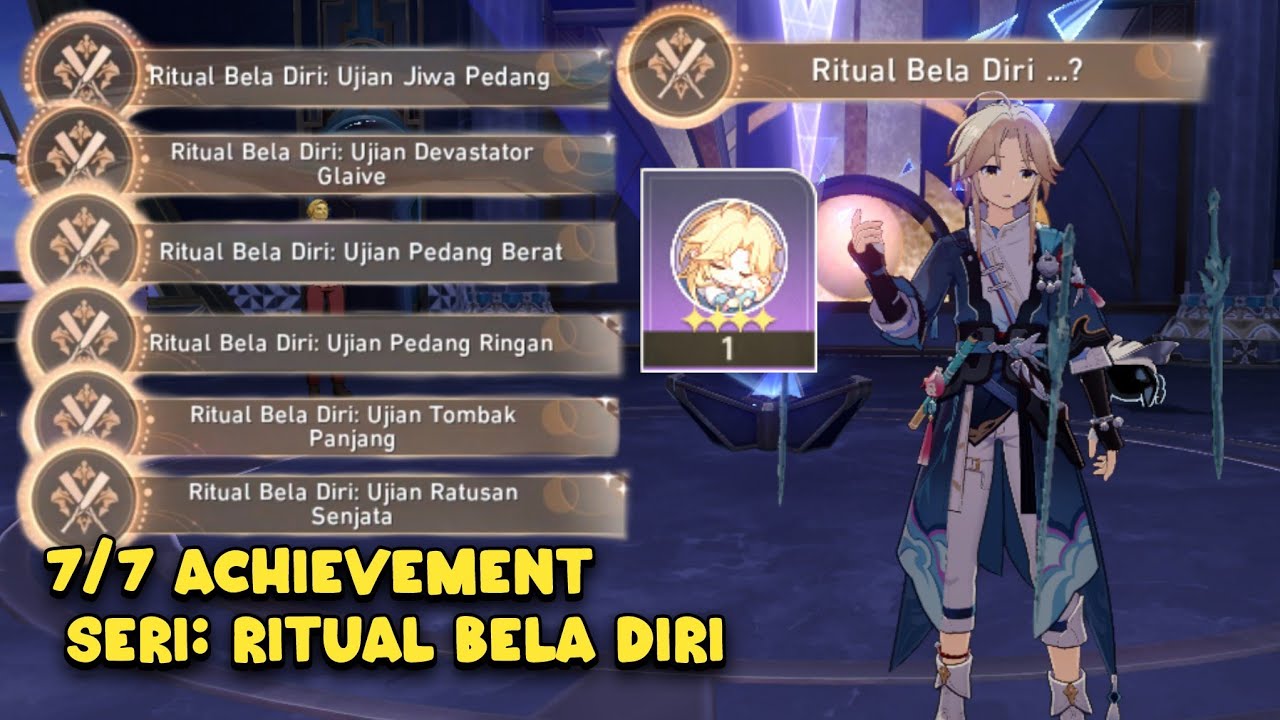 7/7 Achievement Seri Ritual Bela Diri~Free Icon PP Yanqing | Hidden ...