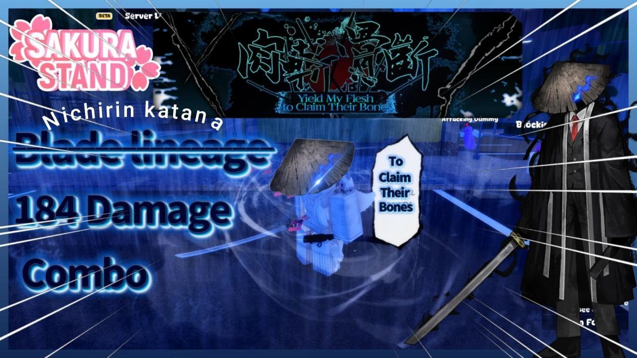 Sakura Stand ̶B̶l̶a̶d̶e̶ ̶L̶i̶n̶e̶a̶g̶e̶ 184 Damage Combo - YouTube