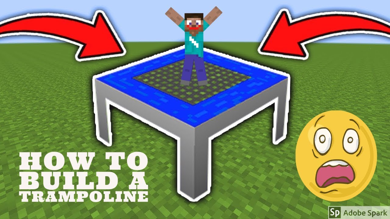 HOW TO BUILD A TRAMPOLINE IN MINECRAFT!!!!! - YouTube