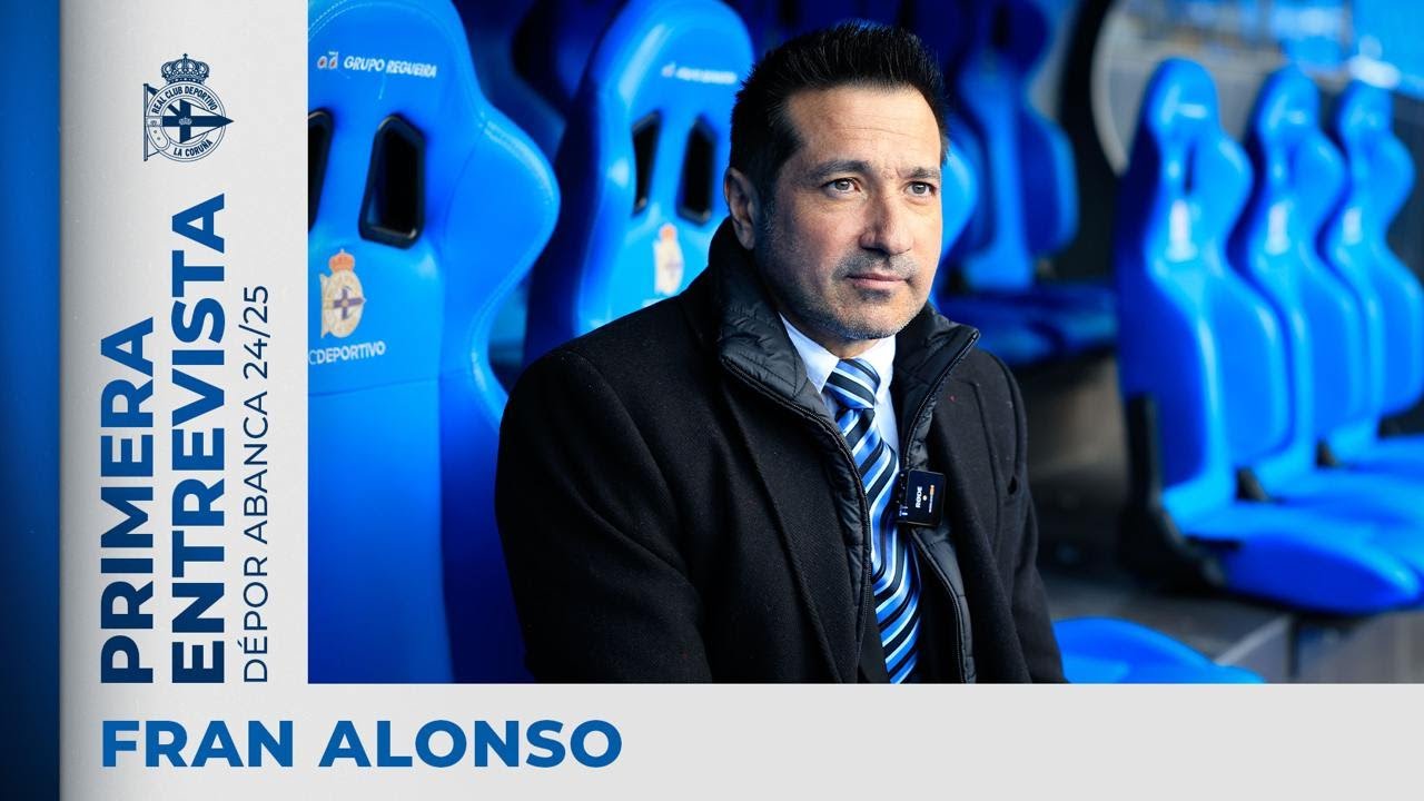 Primeras palabras de Fran Alonso como entrenador del Dépor ABANCA - YouTube