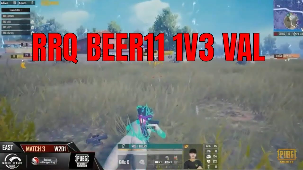 RRQ Beer 11 1vs3 Valdus | Mind blowing 1vs3 | PMWL - YouTube