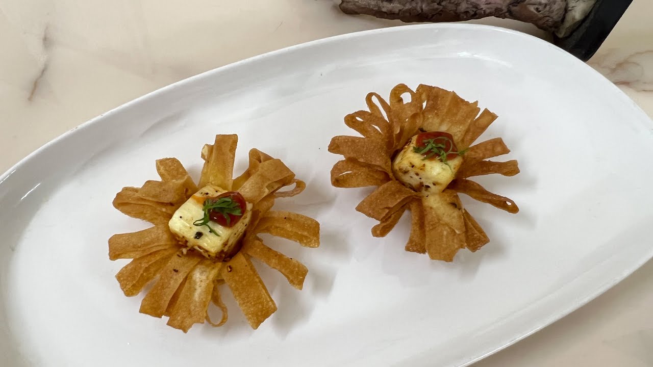 Crispy Paneer flowers | Easy starter recipe using paneer for small ...